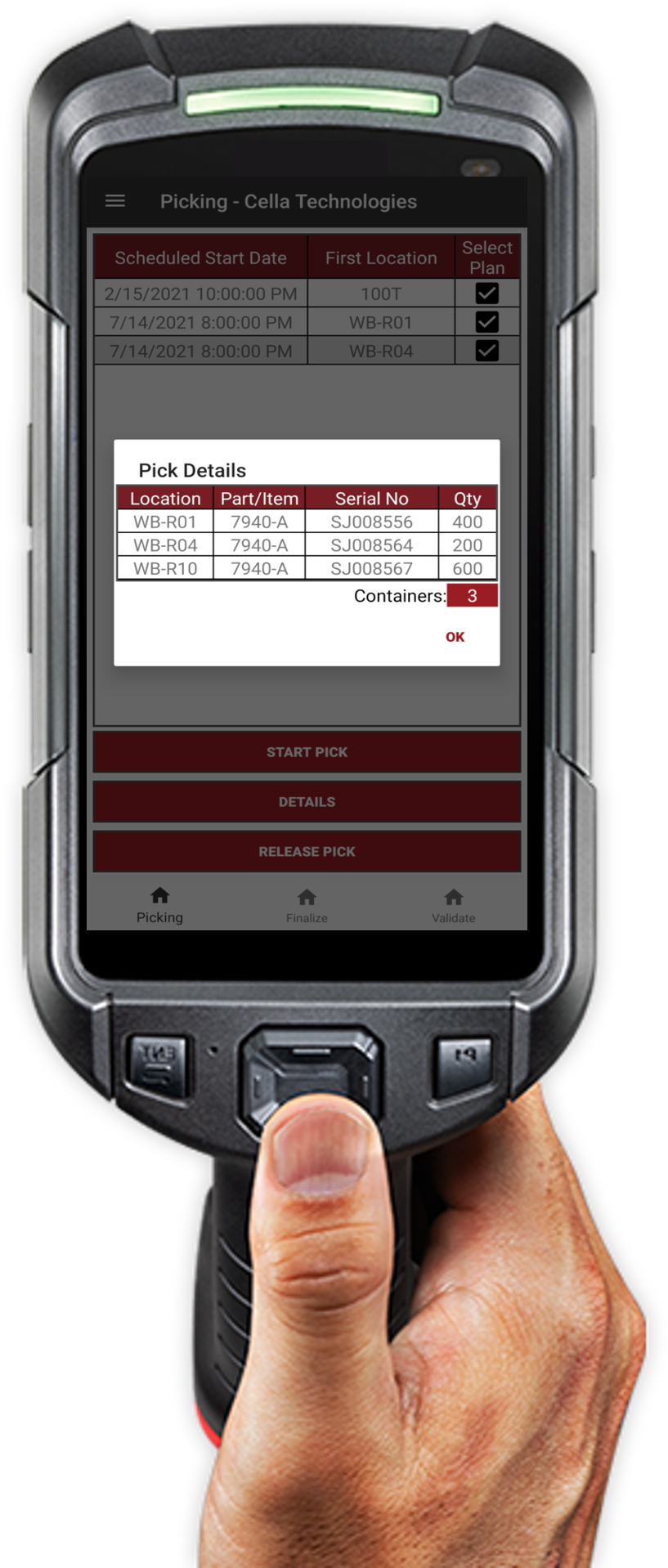 Warehouse Management Cella Technologies